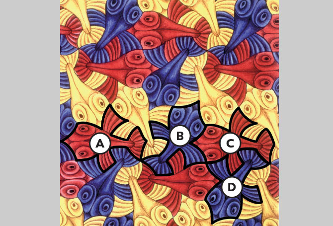 Mc Escher Tessellations Fish
